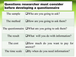 Lesson - Questionnaire in Research Study.pptx
