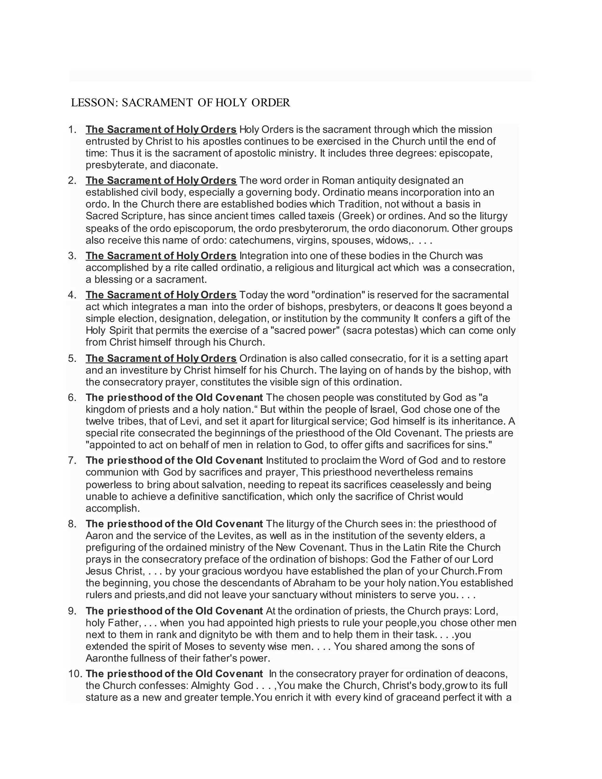 LESSON- SACRAMENT OF HOLY ORDER.docx