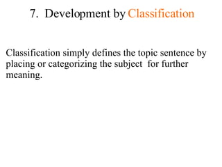 Lesson Six Developing Paragraphs | PPT
