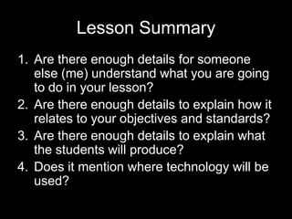 Lesson Summary Feedback | PPT