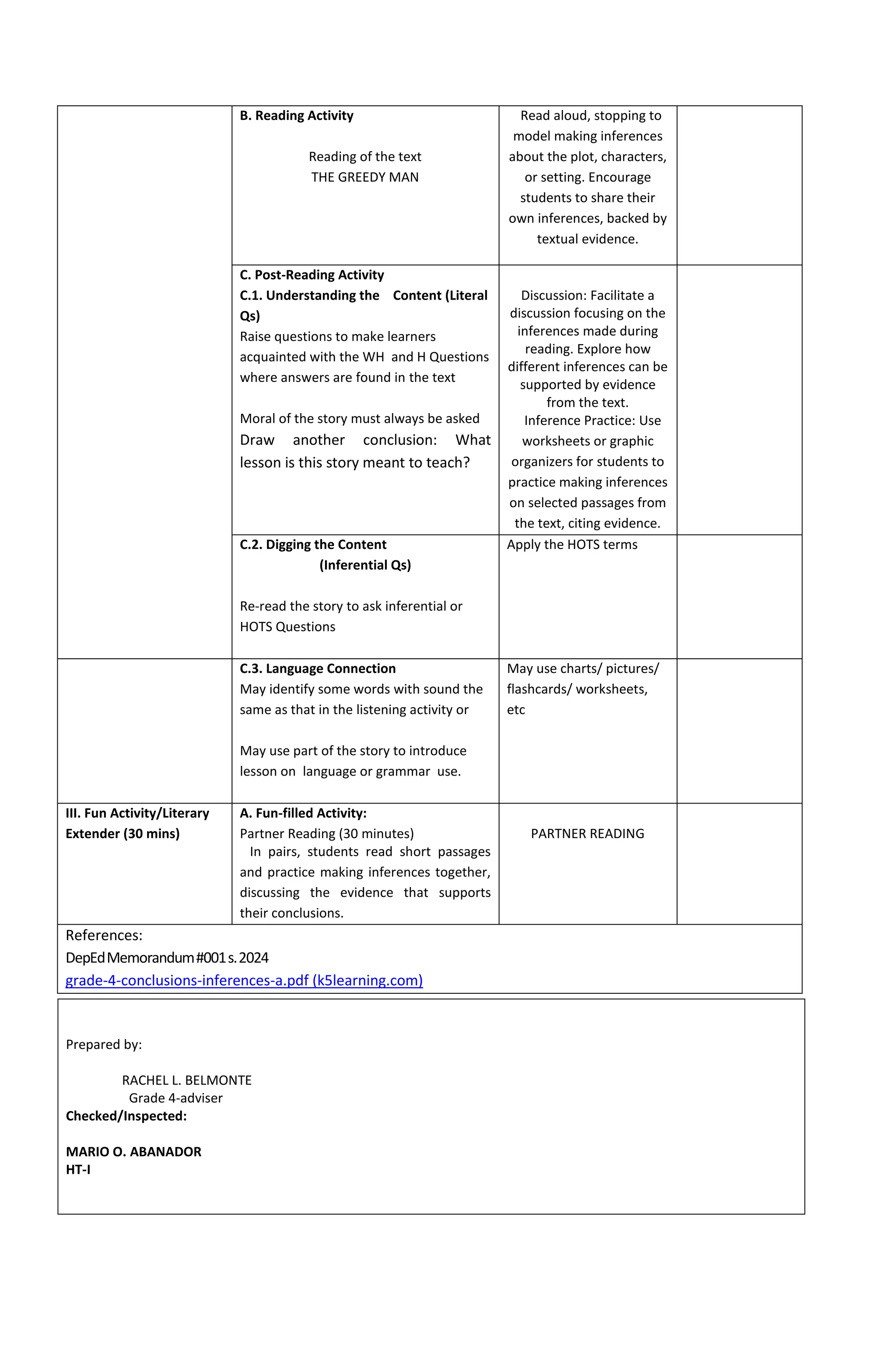 Lesson-Template for daily lesson log and detailed lesson plAN.docx