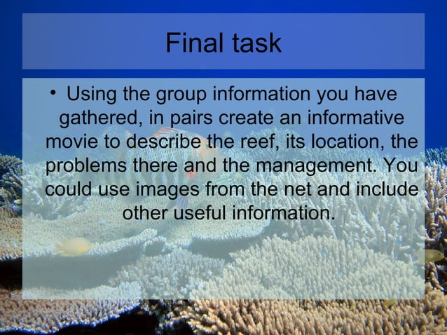 Lesson Three Coral Reefs | PPT