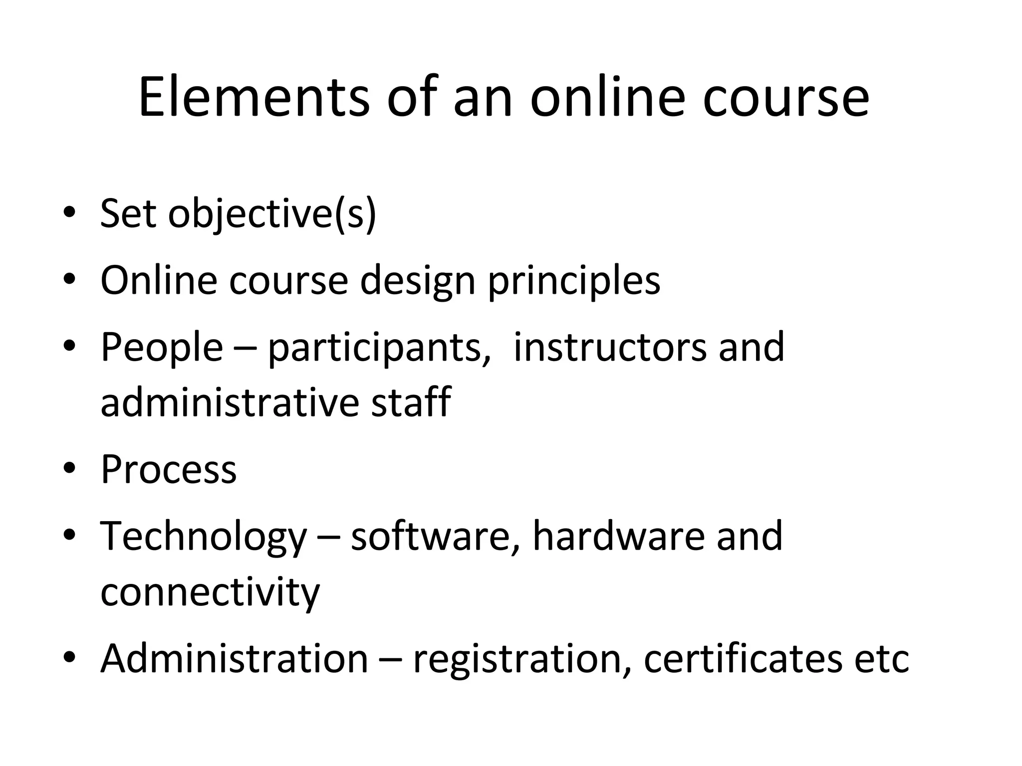 designing your online course | PPT