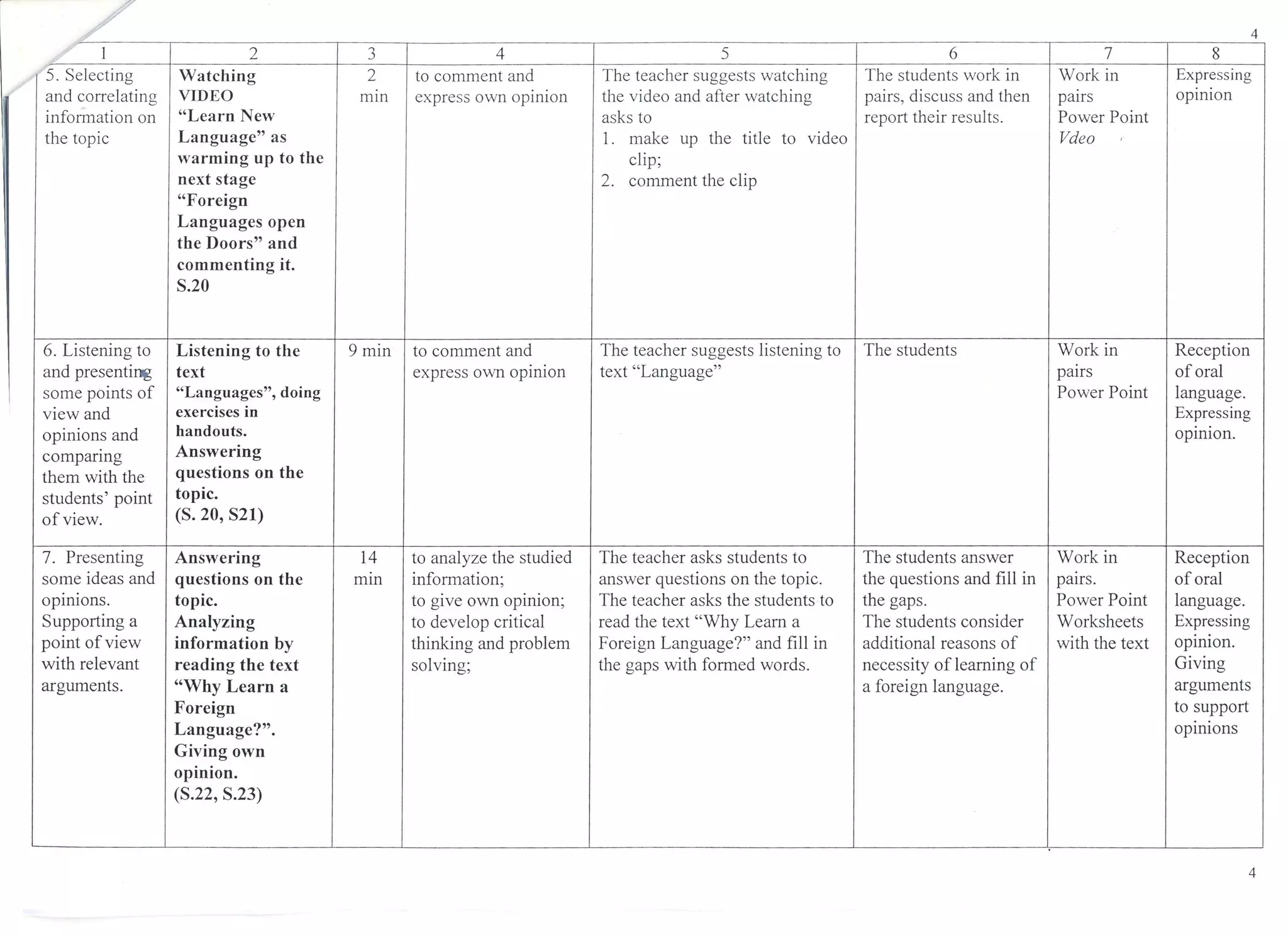 Lesson Plan: Foreign Languages Open new Doors | PPT