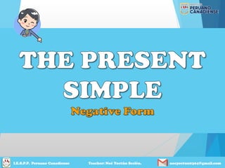 LESSON 0009 - THE PRESENT SIMPLE-NEGATIVE FORM.pdf | Homework and Study | Education