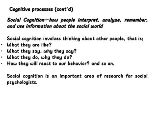 Introduction to Social Psychology ( The Field of Social Psychology) | PDF