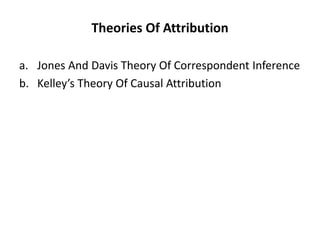 Social Perception Attribution | PPTX