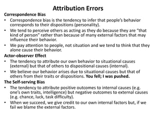 Social Perception Attribution | PPTX