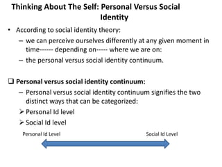 The Self --- Who Am I ? | PPTX