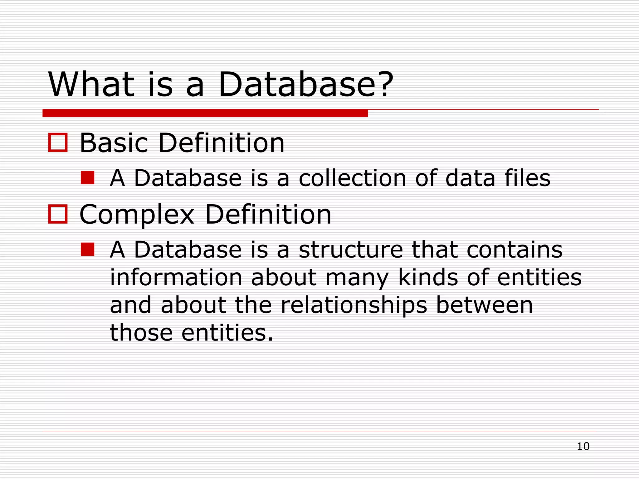 Lesson00 intro to databases | PPT
