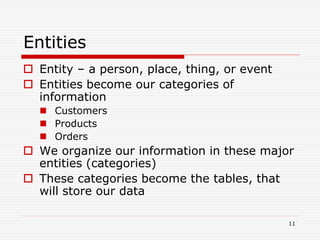 Lesson00 intro to databases | PPT