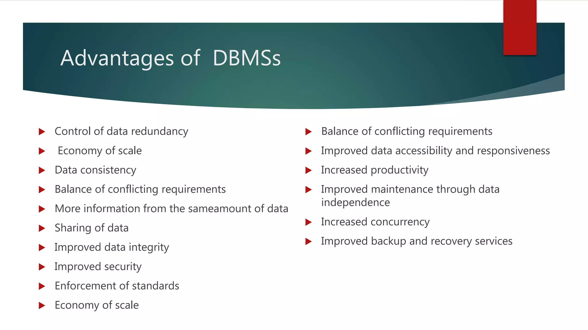 Lesson 01 Database Management System | PPTX