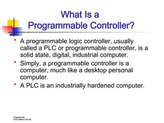 PLC Training Introduction - Lesson 01.ppt | Free Download