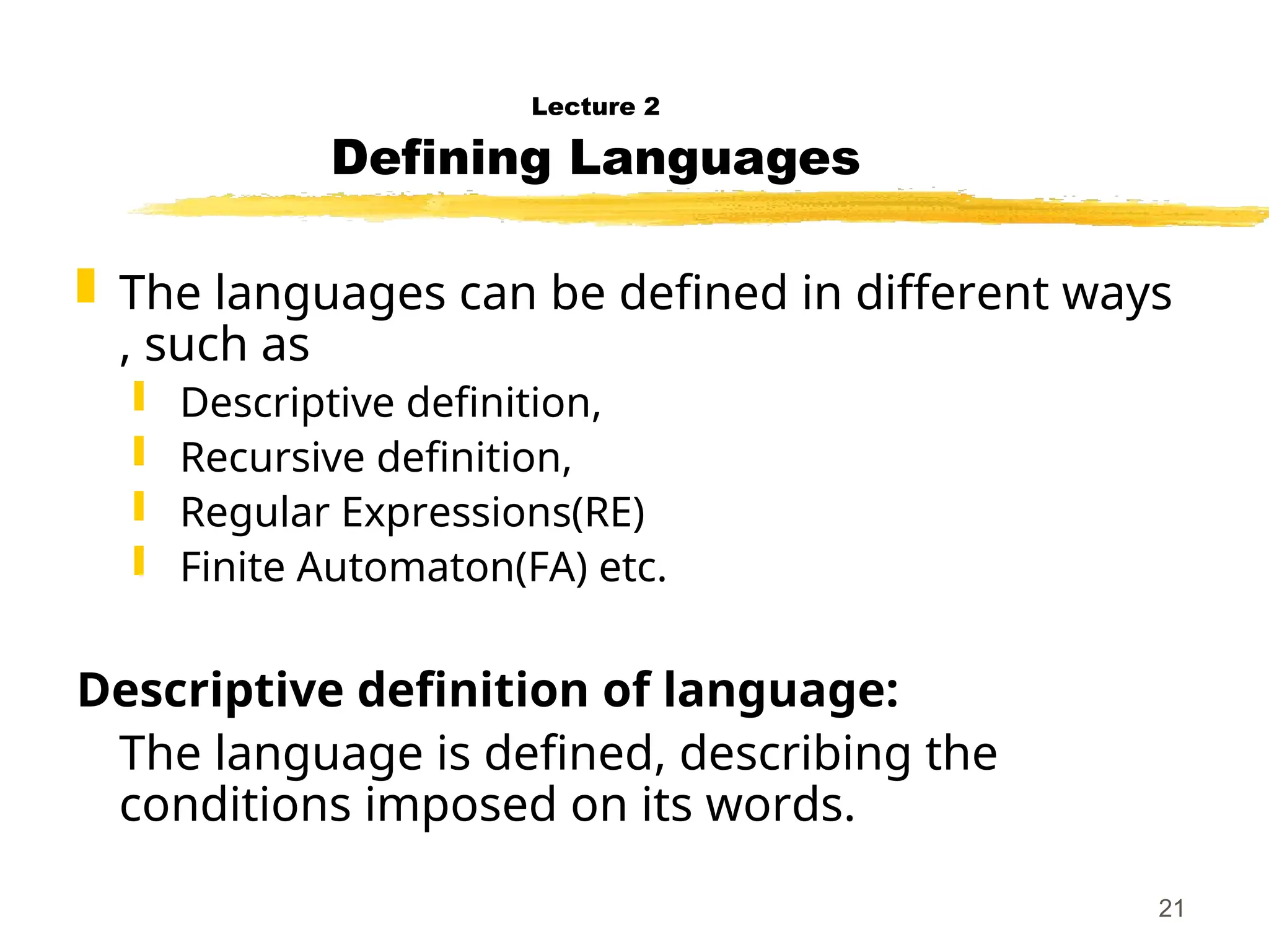 Lesson 01.ppt theory of automata including basics of it | PPT