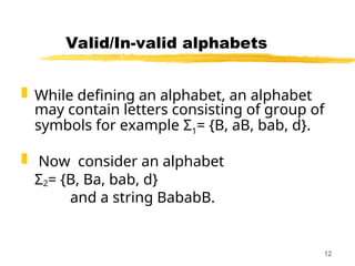 Lesson 01.ppt theory of automata including basics of it | PPT