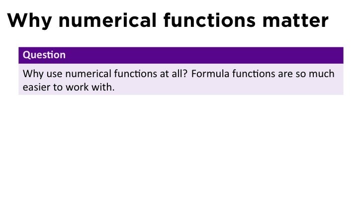 Lesson 1: Functions and their representations (slides)