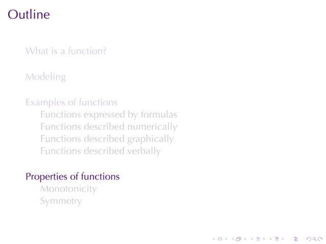 Lesson 1: Functions and their Representations | PDF