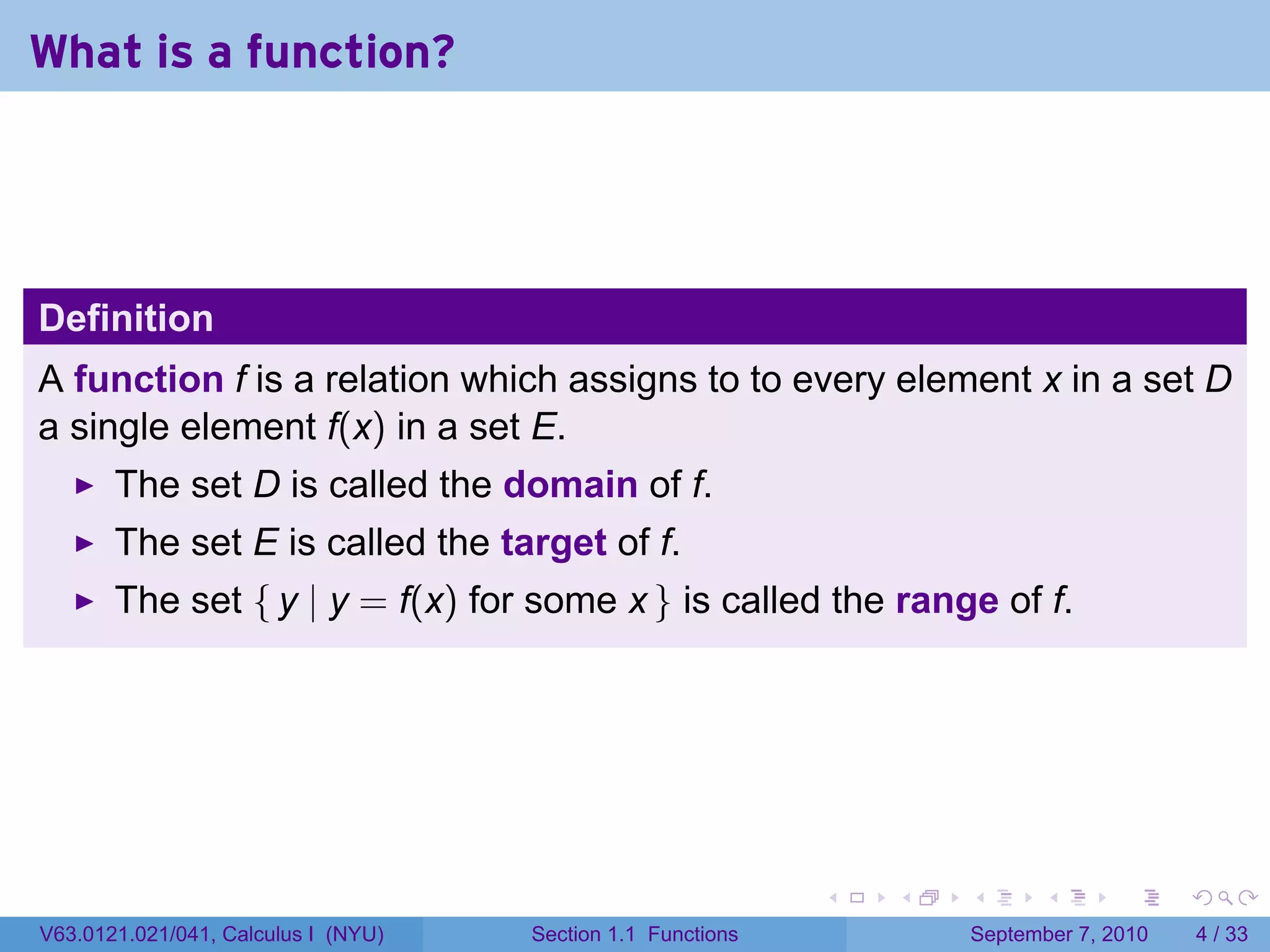 Lesson 1: Functions | PPT