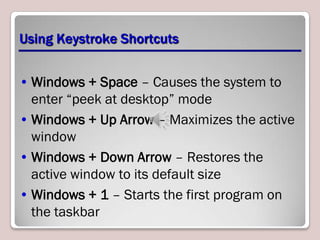 Lecture Lesson 1 Windows 7 Configuration | PPSX