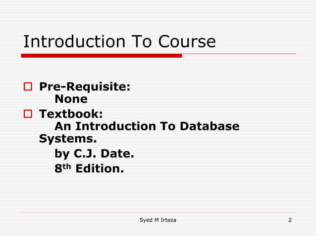 Lesson01 Database Introduction Ppt Databases Computer Software