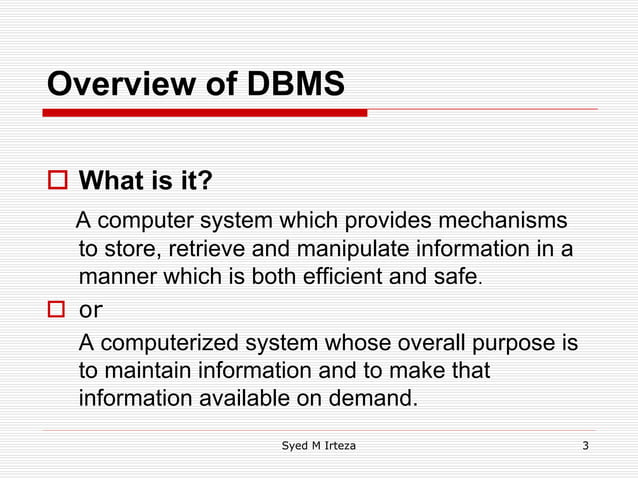 Lesson01 Database Introduction Ppt Databases Computer Software