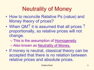 Patinkin's Real Balance Effect | PPSX