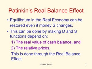 Patinkin's Real Balance Effect | PPSX