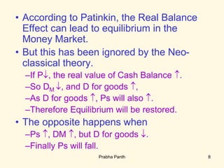 Patinkin's Real Balance Effect | PPSX