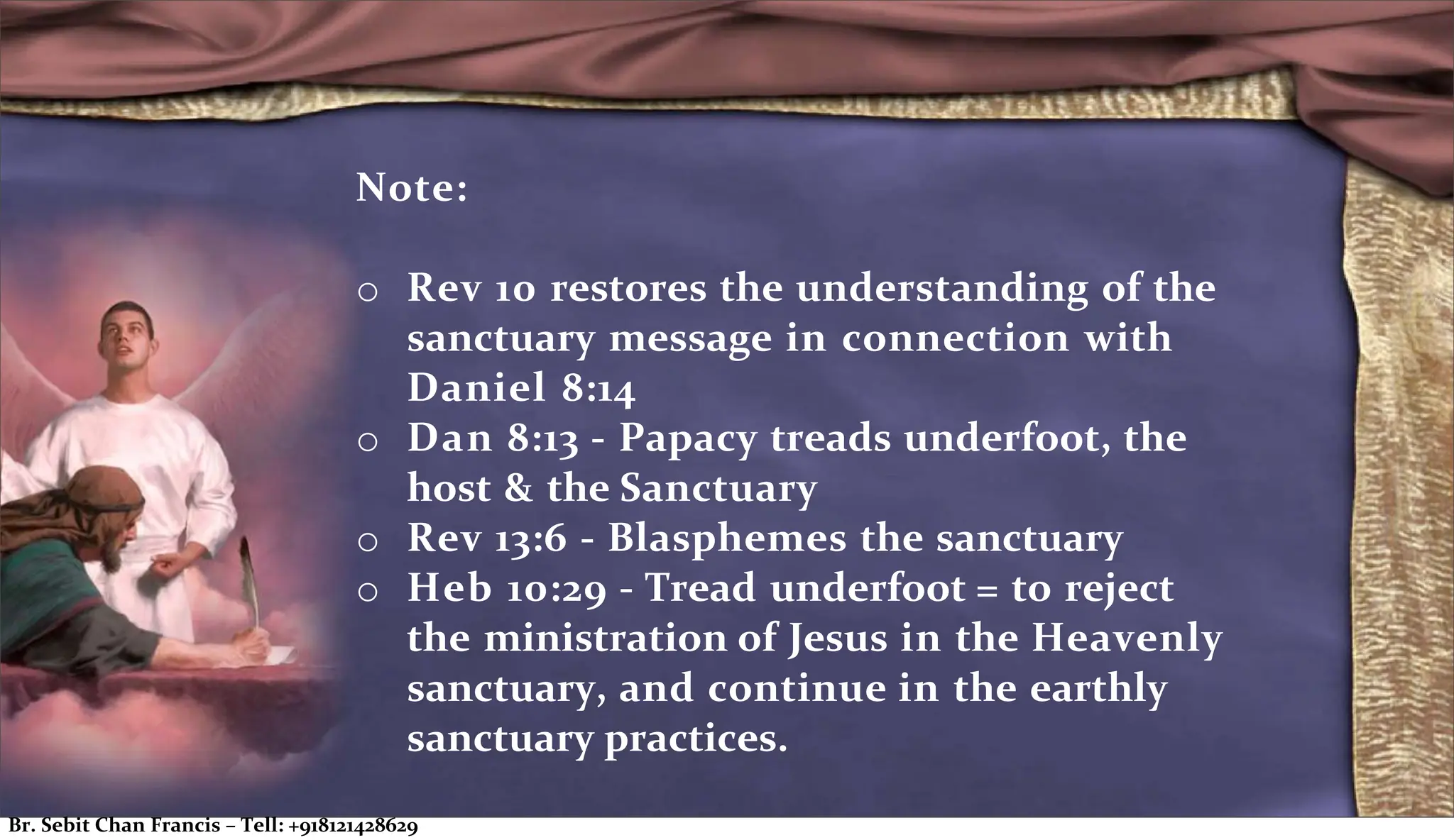 The sanctuary message as taught in the Bible | PPTX