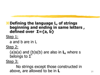 Theory of Automata Lesson 02 | PPT