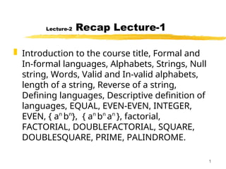 Lesson 02.ppt theory of automata including basics of it | PPT