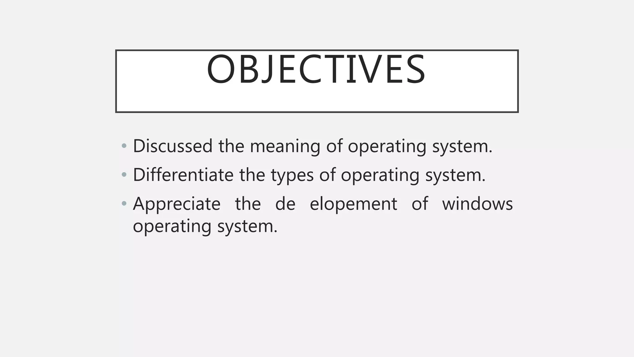 Lesson 02 operating system | PPTX | Operating Systems | Computer ...