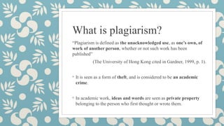 Plagiarism, summarizing paraphrasing about research writing | PPT