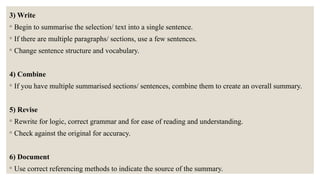 Plagiarism, summarizing paraphrasing about research writing | PPT
