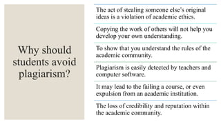 Plagiarism, summarizing paraphrasing about research writing | PPT