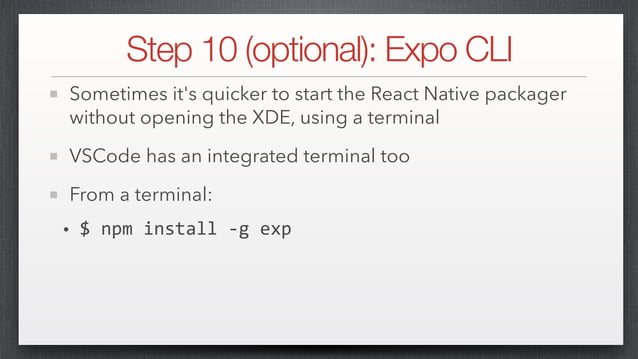 Lesson 02 React Native Development Environment Setup Ppt