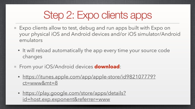 Lesson 02 - React Native Development Environment Setup | PPT