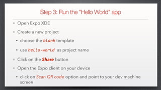 Lesson 02 - React Native Development Environment Setup | PDF