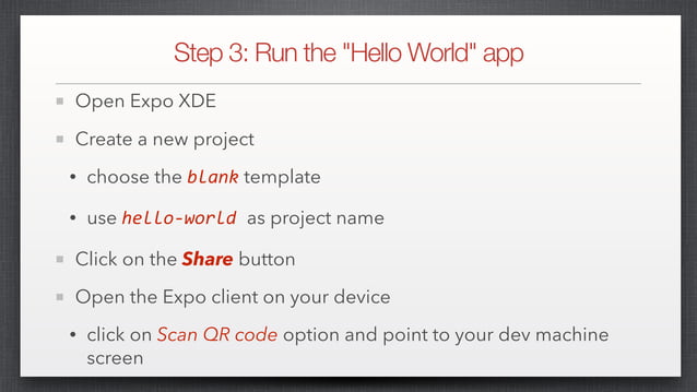 Lesson 02 - React Native Development Environment Setup | PPT