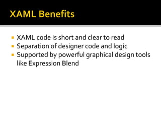 Lesson 02 Introduction to XAML | PPT