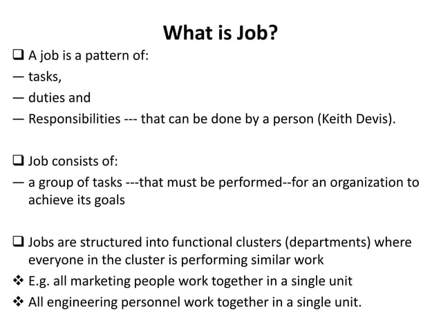 Job Analysis & Job Design | PPTX