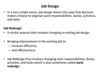 Job Analysis & Job Design | PPTX