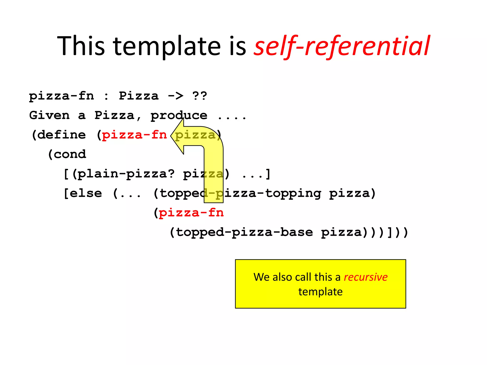 Week 02 Lesson 02 Recursive Data Definitions | PPTX