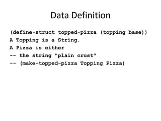 Week 02 Lesson 02 Recursive Data Definitions | PPTX