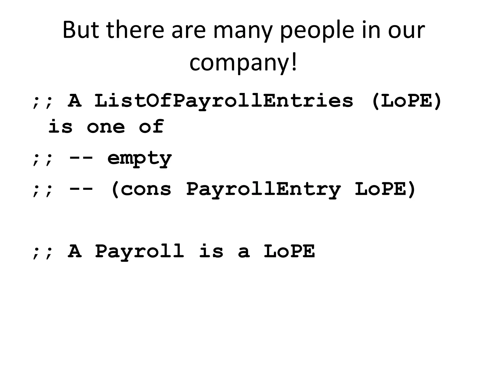 Week 03 Lesson 02 recursive data definitions everywhere | PPT