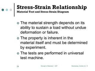 Simple Stress and Strain | PDF