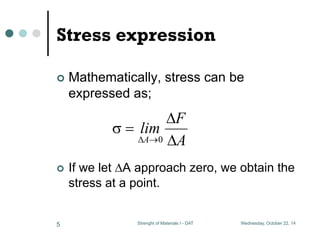 Simple Stress and Strain | PDF