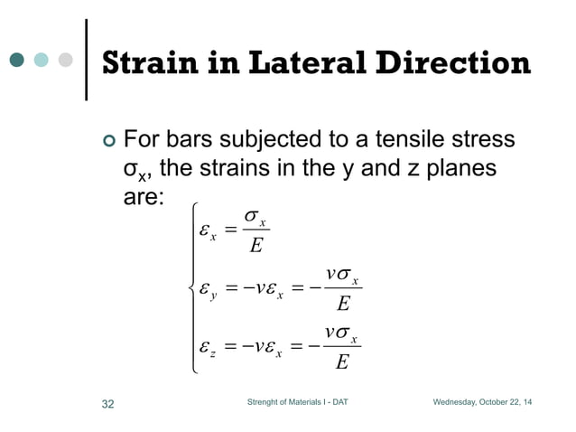 Simple Stress and Strain