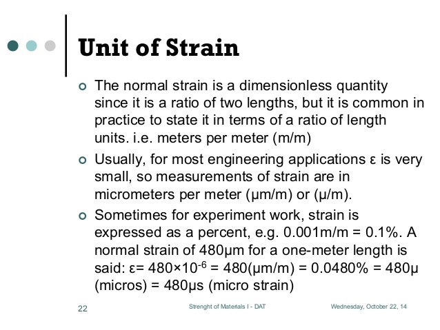 Simple Stress and Strain