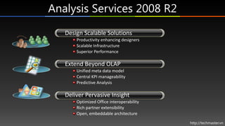Introduction to Microsoft SQL Server 2008 R2 Analysis Service | PPTX | Databases | Computer ...